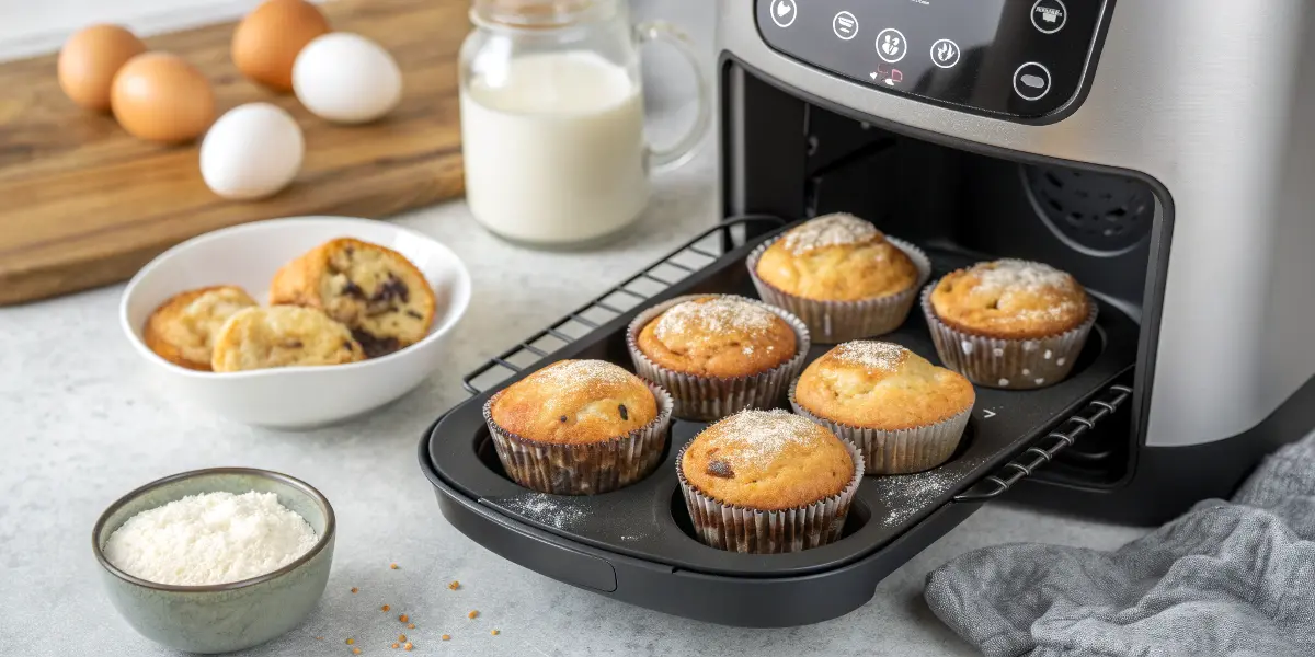 Recette muffin au Air Fryer moelleux et facile à réaliser