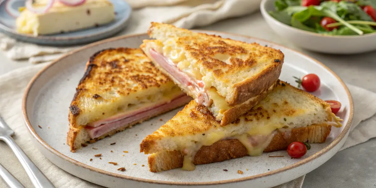 Croque monsieur au Airfryer croustillant et facile